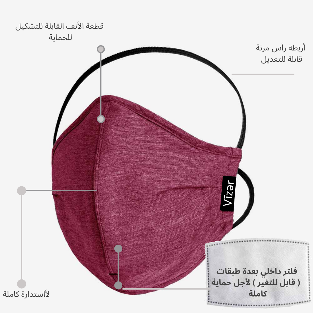 MAROON MASK – vizer Store