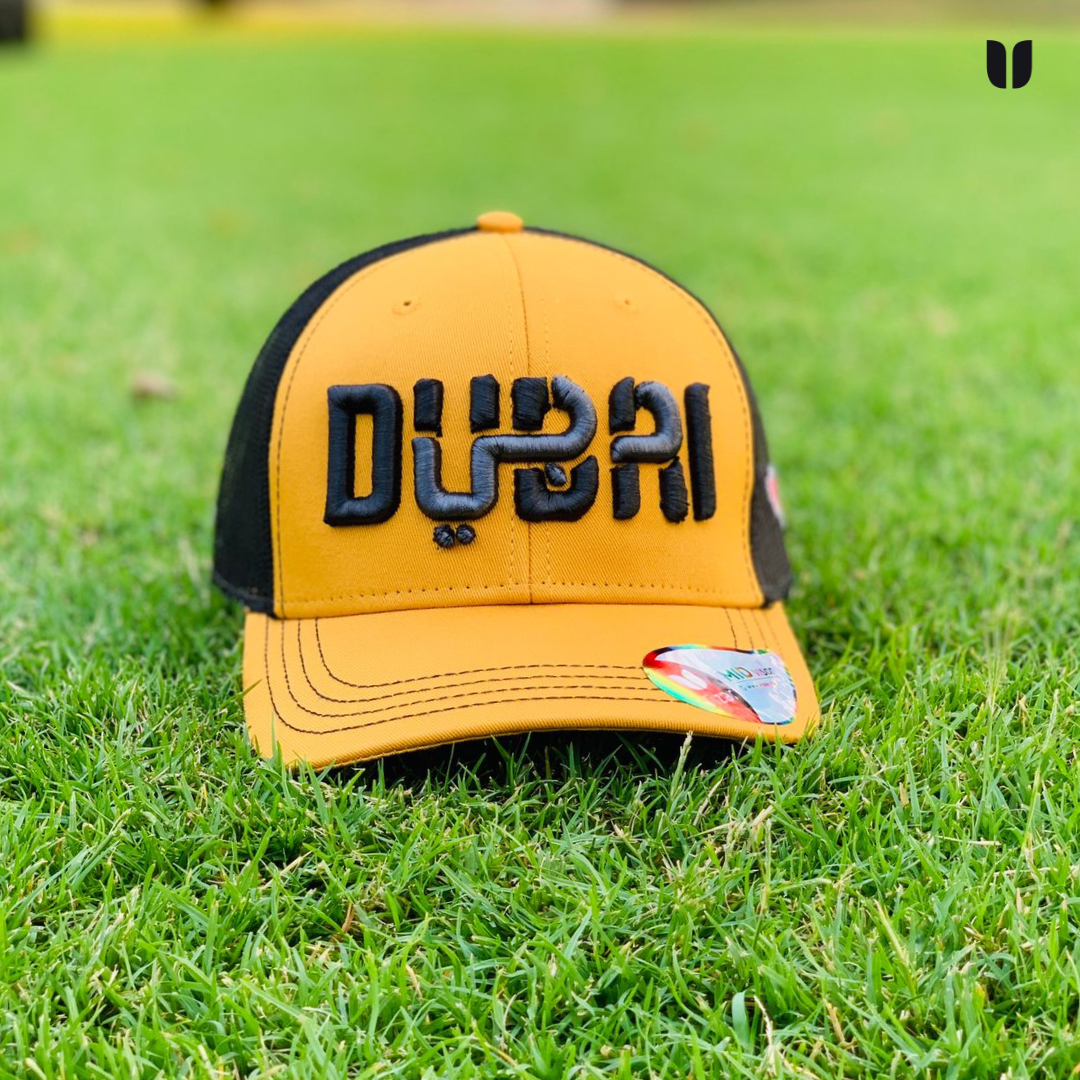 Dubai CAP MUSTARD -BLACK – vizer Store