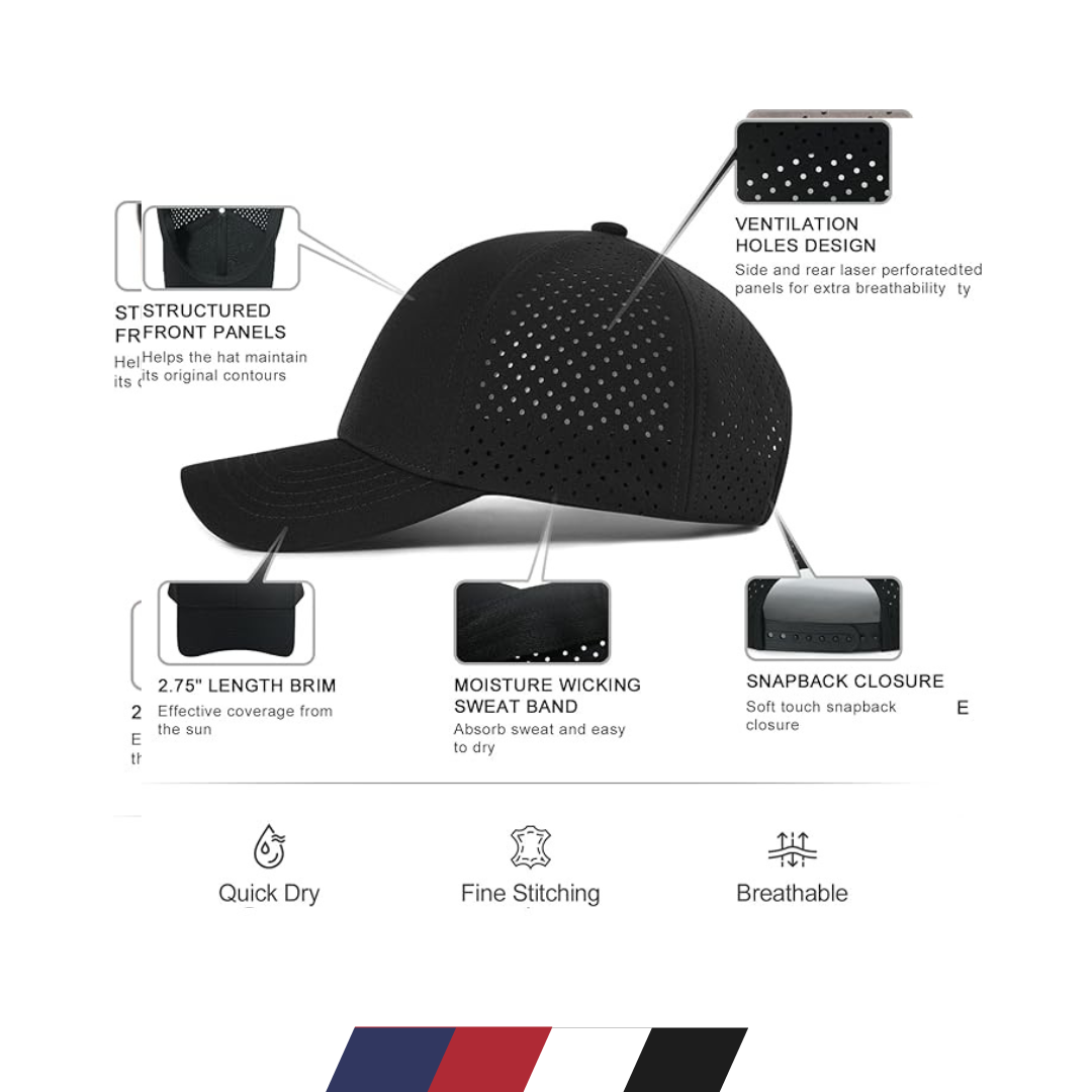 Falcon Quick Dry Baseball Cap Laser Cut Mesh Ball Cap Curved – vizer Store